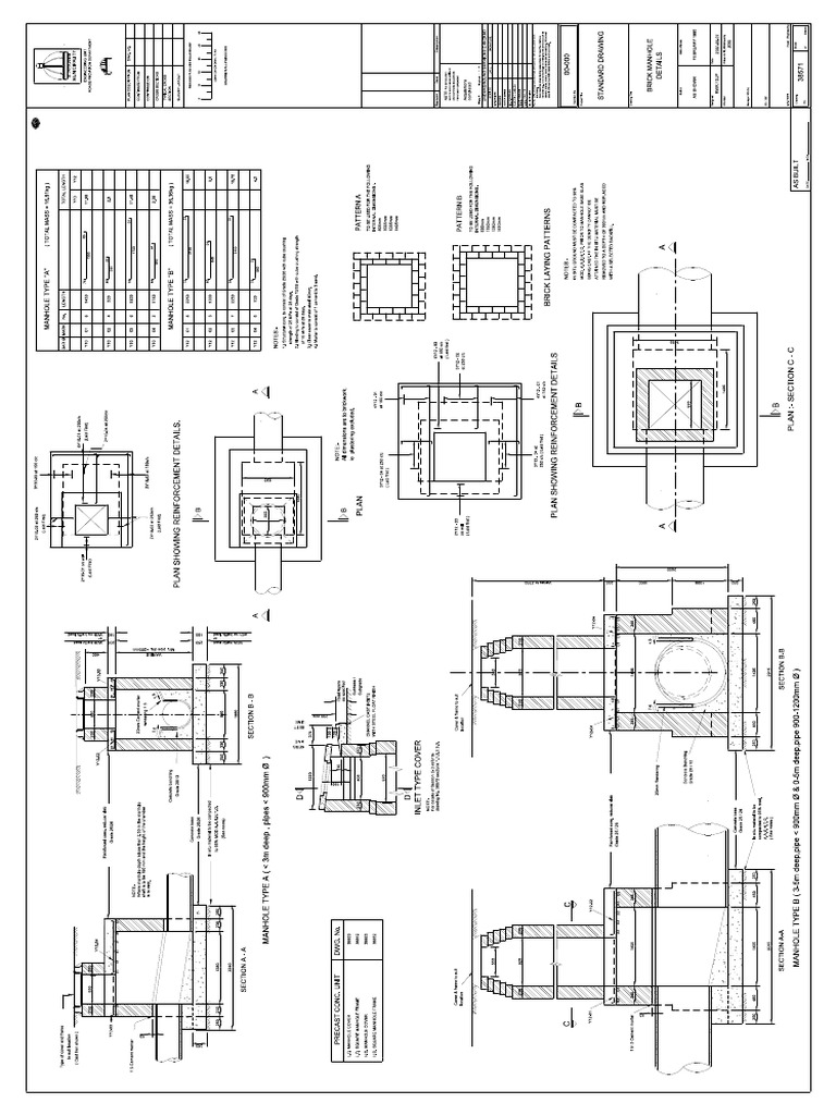 Brick Manhole Details | PDF