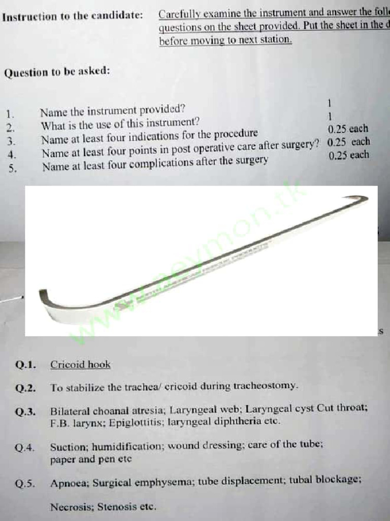 ENT OSPE Aeymon Blog | PDF