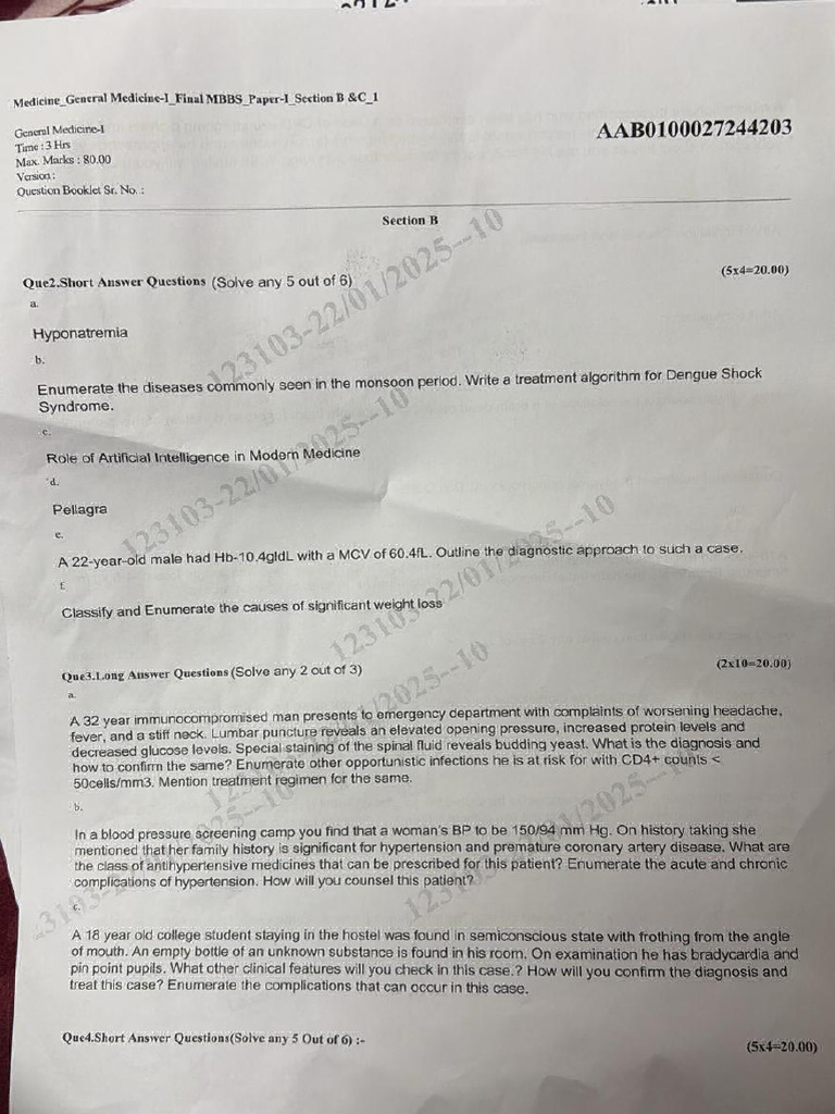 MUHS 2025 Unis paper | PDF