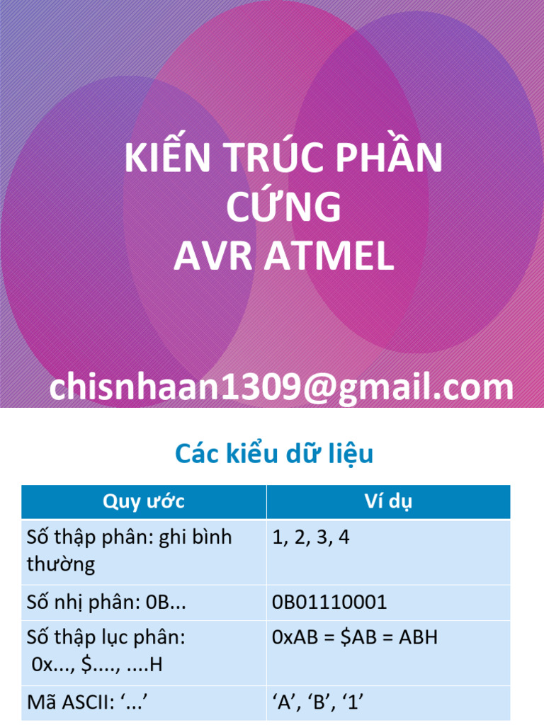 B1 Kiến trúc AVR | PDF