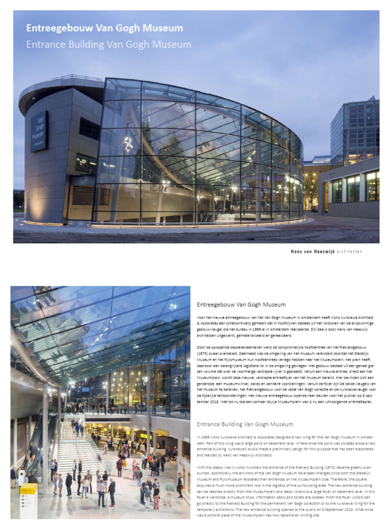 Entreegebouw Vangogh Musem Brochure | PDF