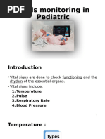 Pediatric Vital Signs | PDF