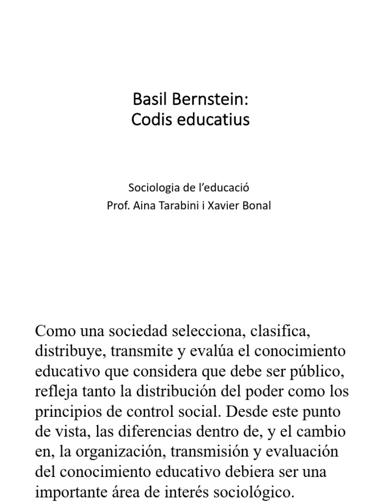7 CodisEducatius Bernstein | PDF