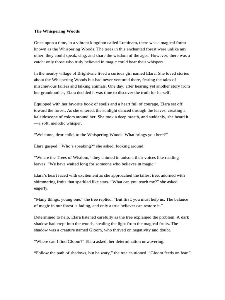LTI4056s The Whispering Woods | PDF | Folklore