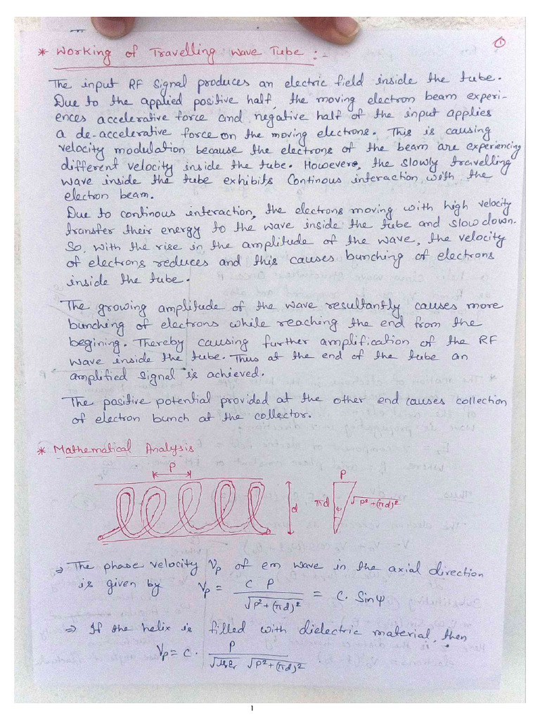 Working of TWT | PDF