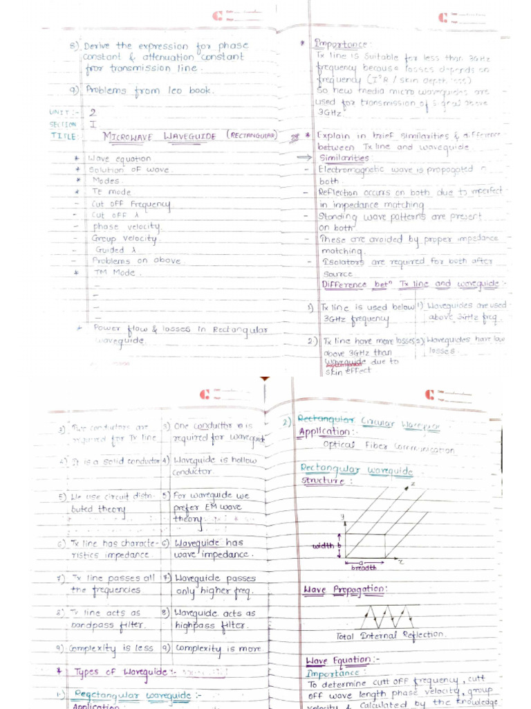 Microwave Engg. ISE II Notes | PDF