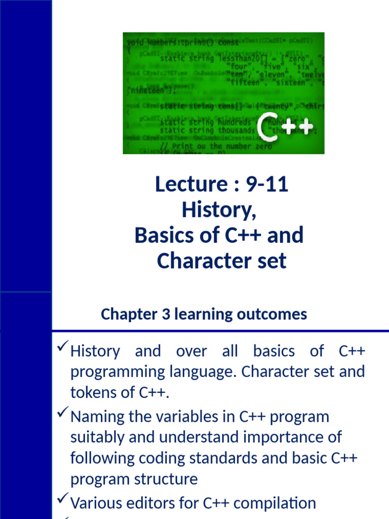 L9-L11-Baics of Programming | PDF | C++ | Programming
