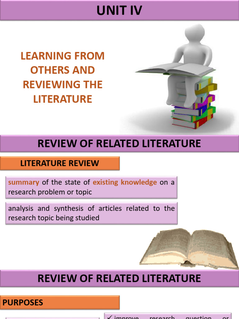 Res 1 Unit 4 Review of Related Literatures | PDF | Data | Methodology