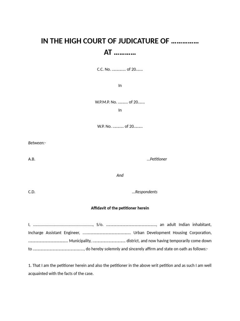 Contempt Case Affidavit: Job Transfer Dispute | PDF | Justice | Crime & Violence