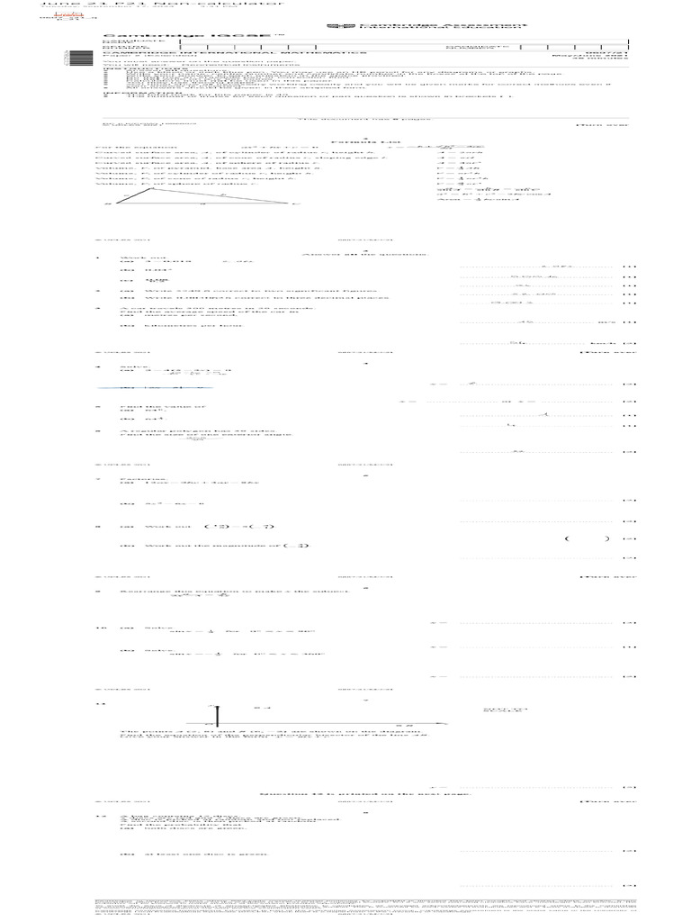 June 21 P21 Non-Calculator | PDF