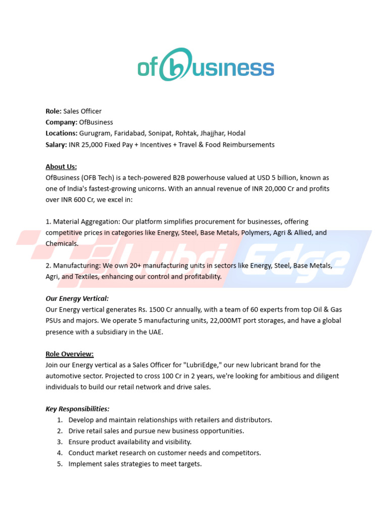 OFB_SalesOfficer (2) | PDF