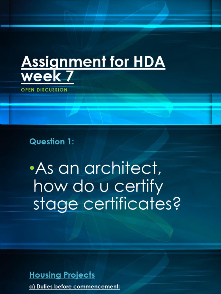 Assignment For HDA Week 7 | PDF