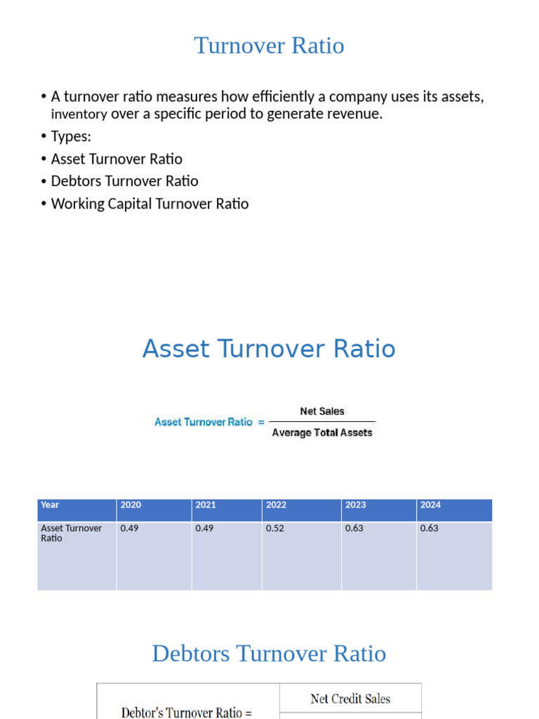 Understanding Turnover Ratios Explained | PDF