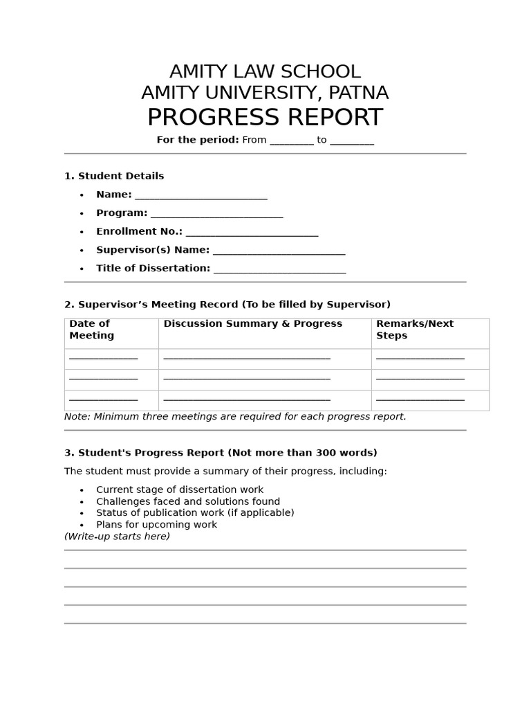 Progress Report | PDF