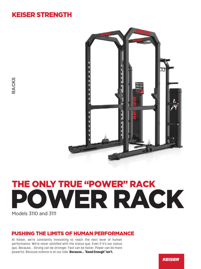 Keiser Power Rack Machine Product Sheet Cinv 1585869148250935 | PDF ...