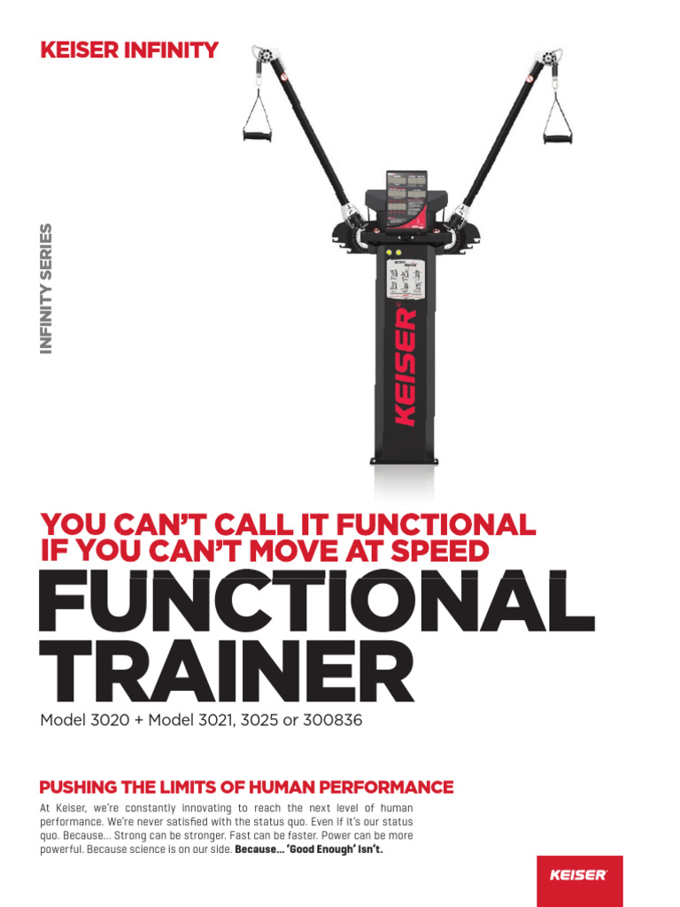 Keiser Infinity Functional Trainer Machine Product Sheet Cinv ...