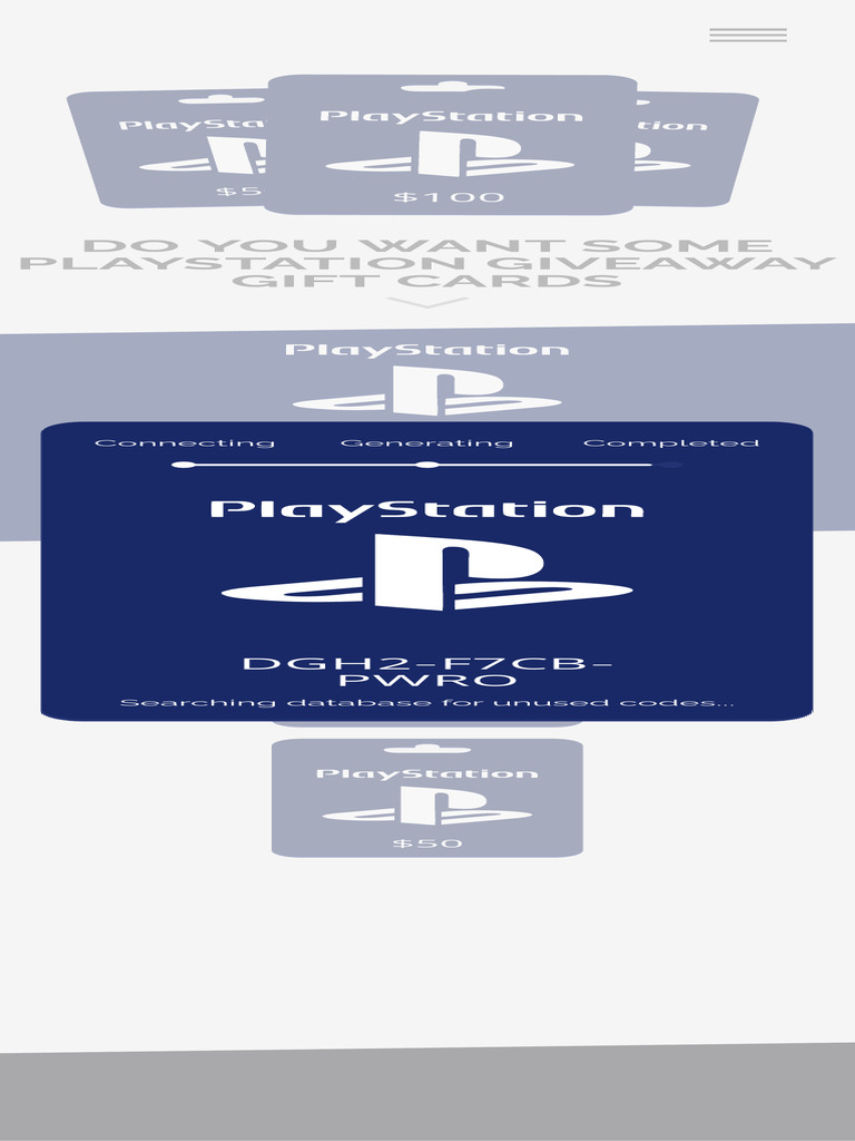 PlayStation Gift Cards - Gift Cards Giveaway | PDF