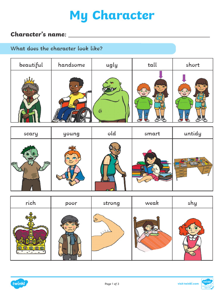Character Profile Creation Template | PDF