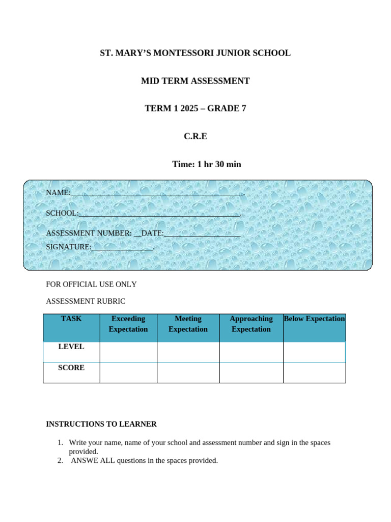 CRE 7 2025 | PDF | Learning | Behavior Modification