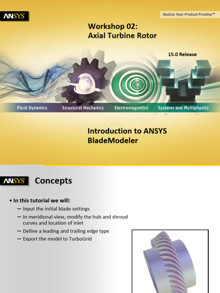 BladeModeler_Intro_15.0_Workshop02_Axial_Turbine | PDF | Software ...