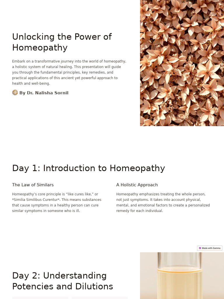 Homeopathy Daywise 10 Day Plan | PDF | Homeopathy | Health Care