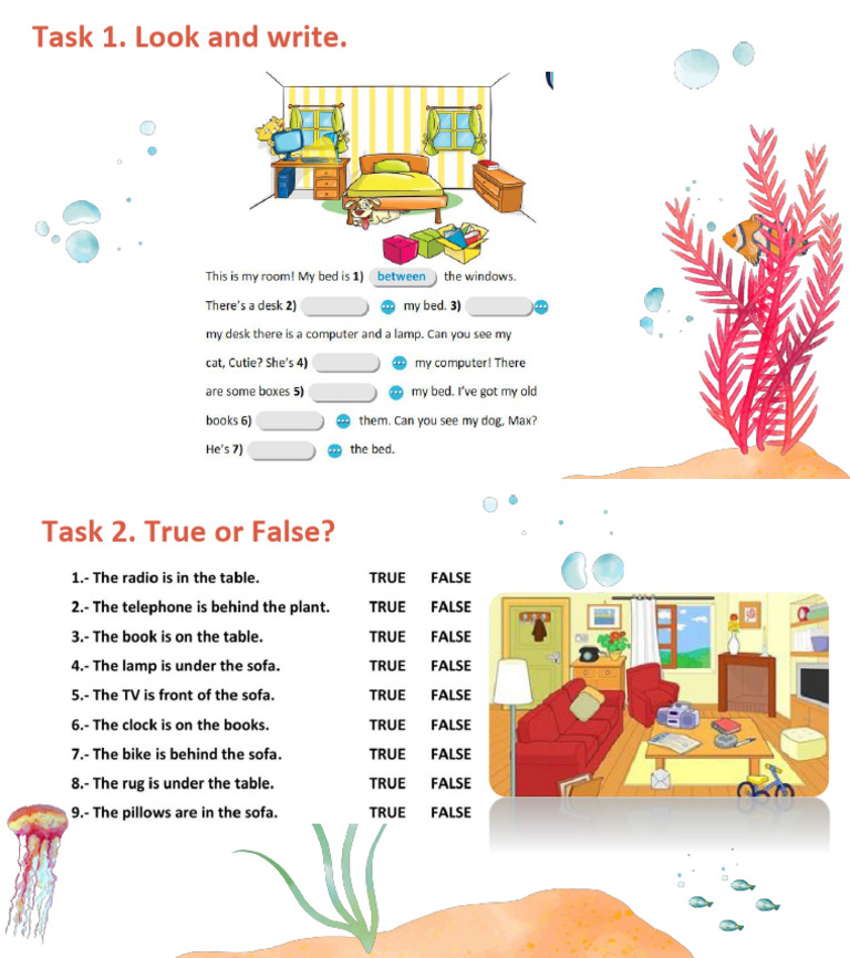 NEW GRAMMAR TIME 2 - Unit 6 - Preposition of Place | PDF