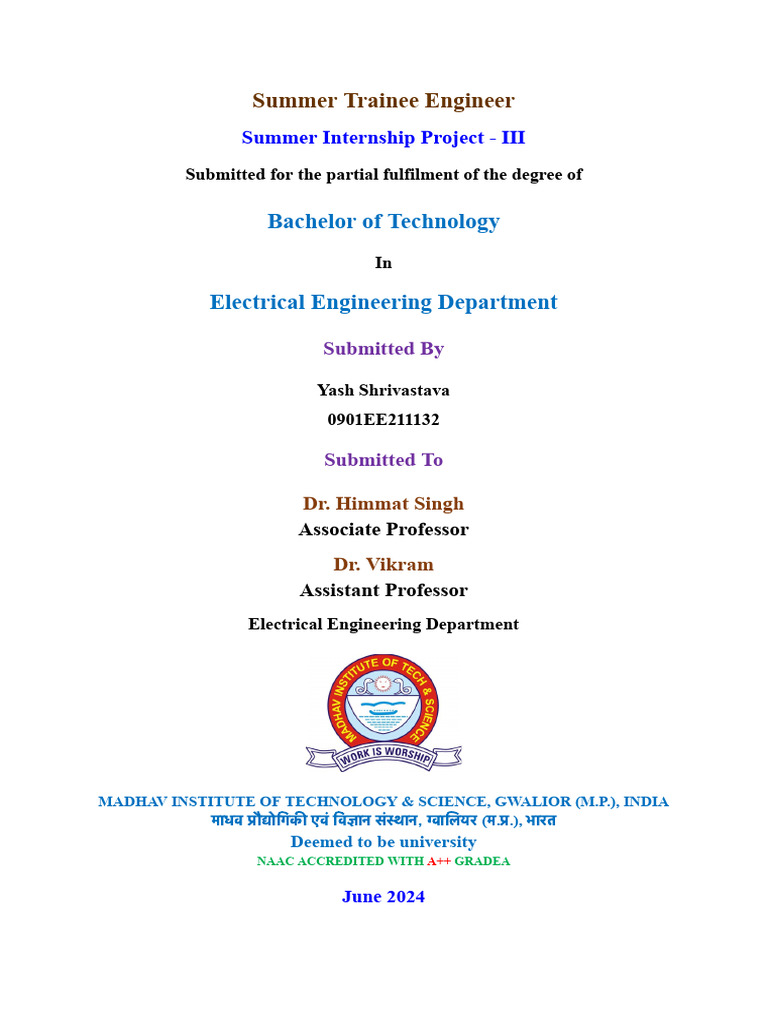 Yash SIP Report-3-37-merged | PDF | Gas Turbine | Power Station