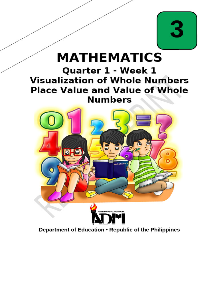 Math3_Q1_Mod1_Visualization of WholeNumbers_V5 | PDF