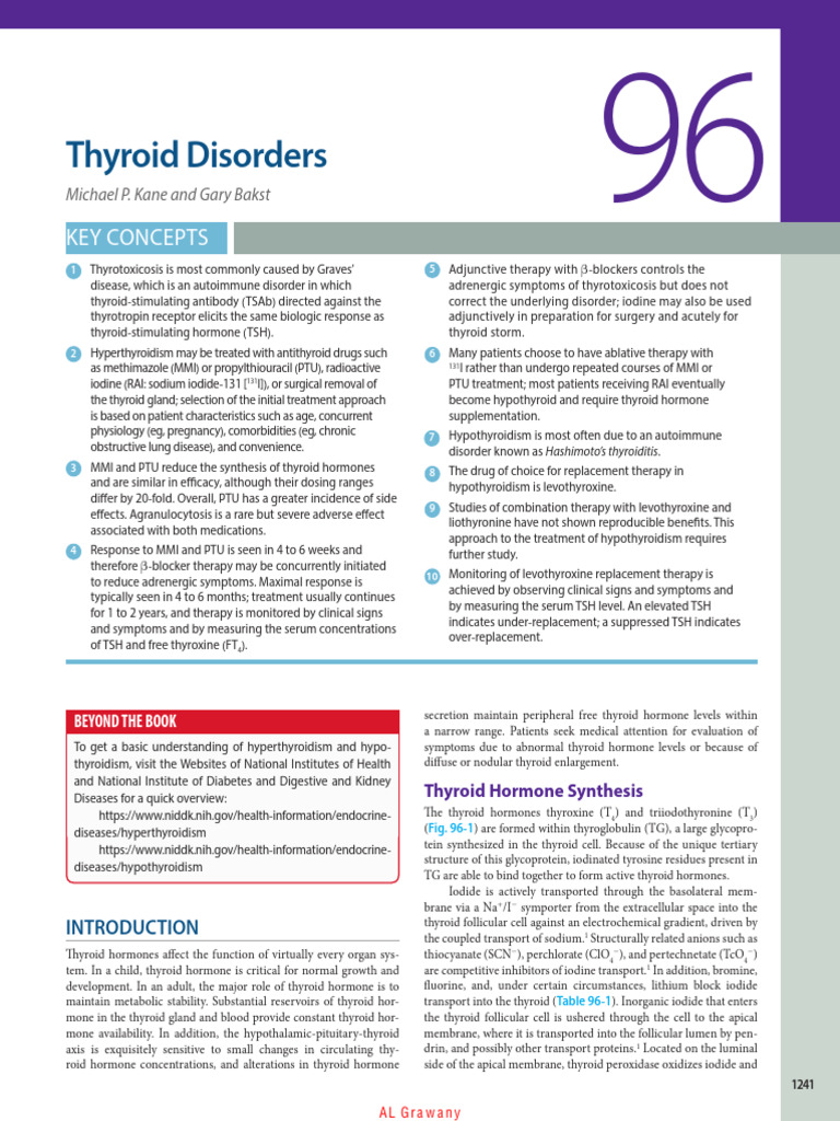 96 Thyroid | PDF | Hyperthyroidism | Thyroid
