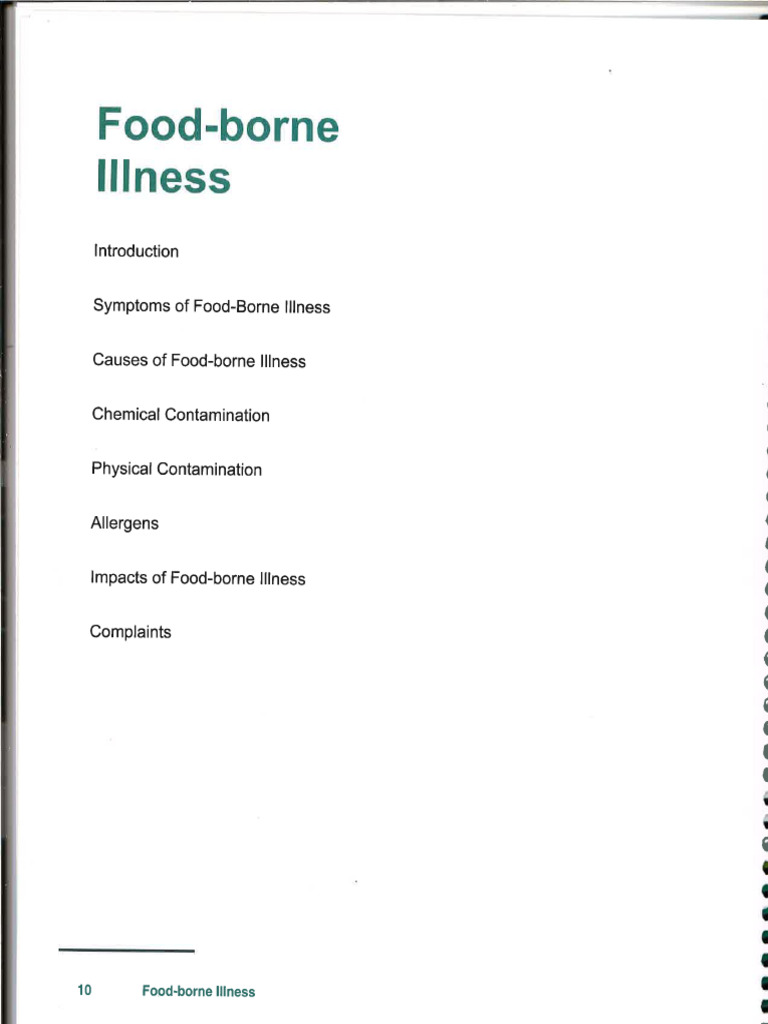 02 - Food Borne Illness - pgs.10-17 | PDF