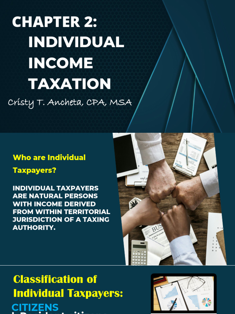 Individual Income Taxation Overview | PDF | Capital Gains Tax | Taxes