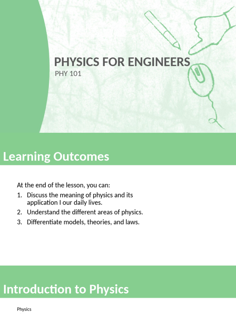 PHY106 - Unit 1 Lesson 1 | PDF | Physics | Physical Sciences