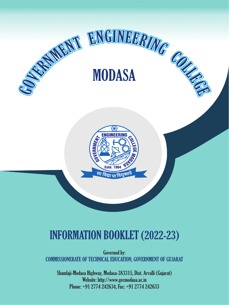 Gec Modasa Brochure 22 23 | PDF | Concrete | Engineering
