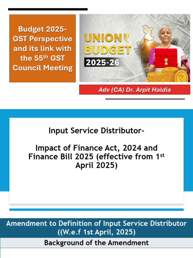 GST Amendments for Tax Professionals | PDF | Taxes | Government Finances