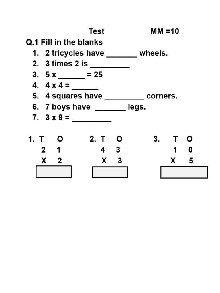 Revision Multiplication | PDF