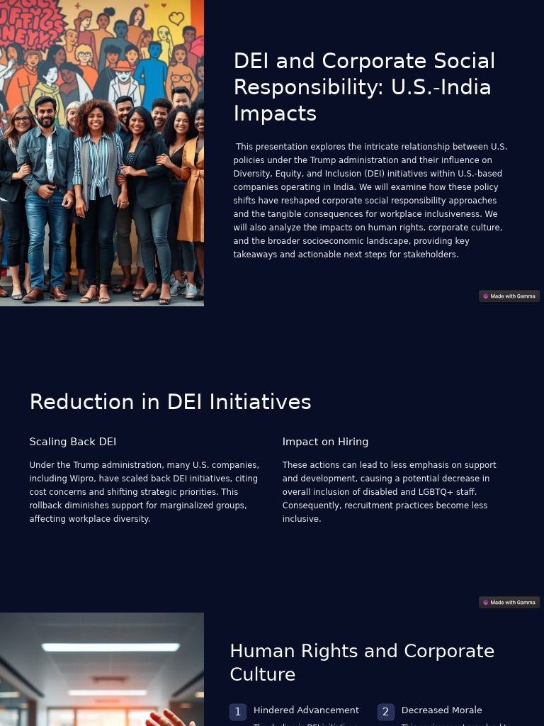 DEI and Corporate Social Responsibility US India Impacts | PDF ...