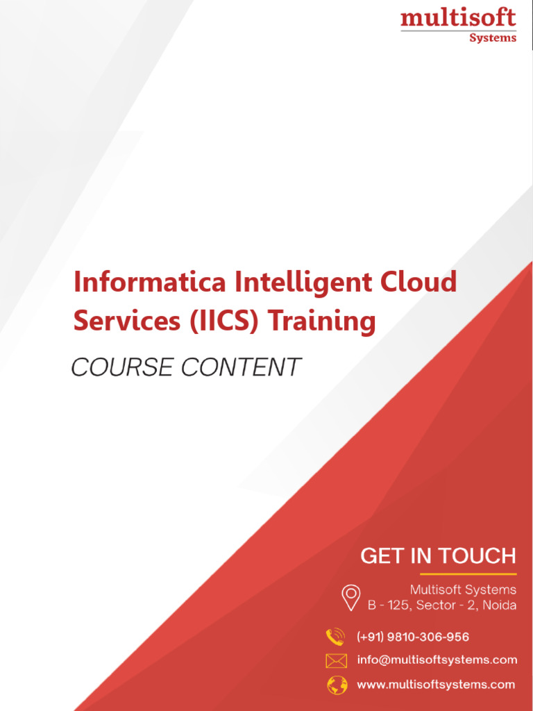 949 Iics Cloud Data Integration Services Training | PDF | Cloud ...