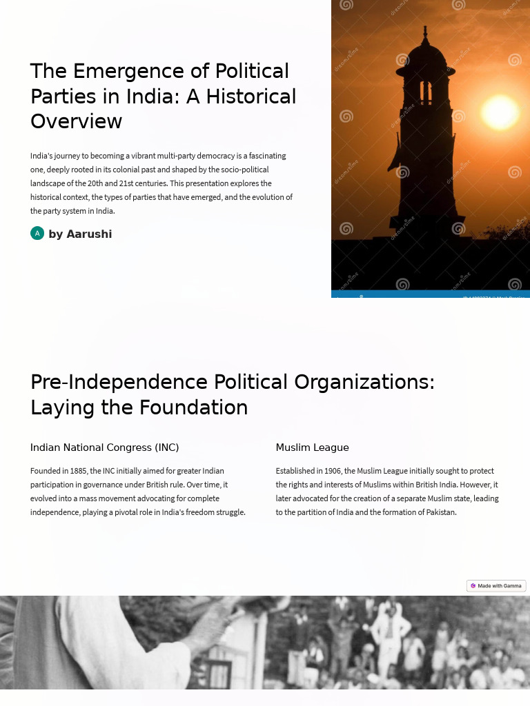 The Emergence of Political Parties in India A Historical Overview | PDF ...