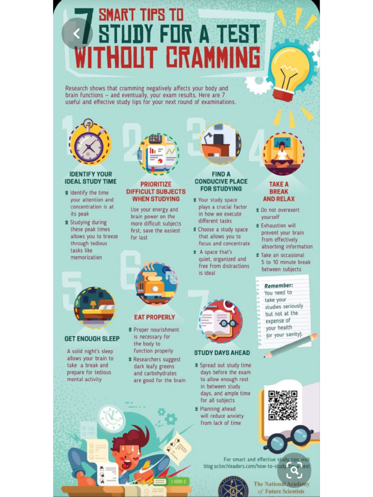7 Smart Tips To Study For A Test Without Cramming Pdf