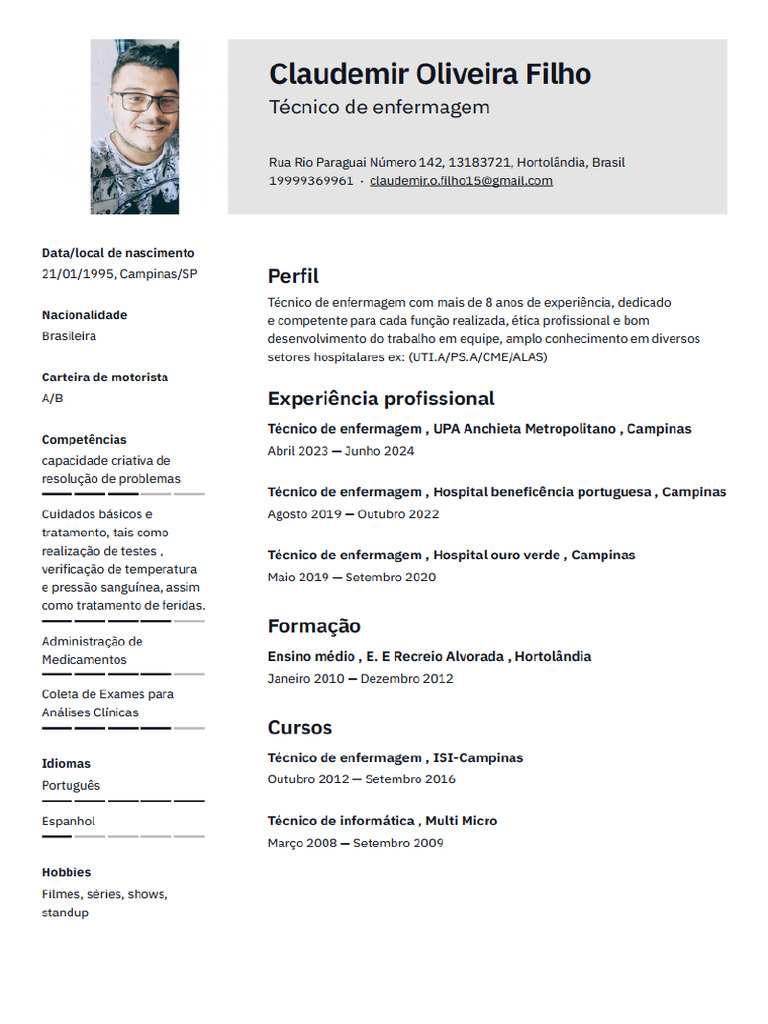 Currículo Atualizado 2025 | PDF