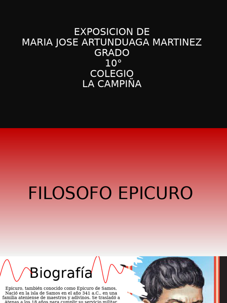Filosofo Epicuro | PDF