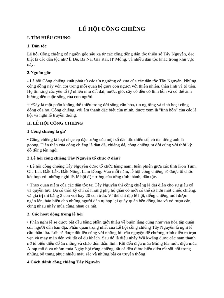 lễ-hội-Cồng-chiêng (1) | PDF