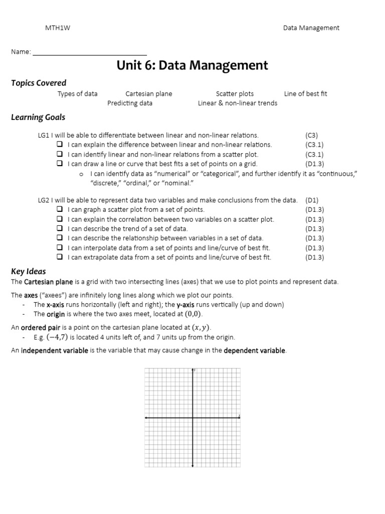 Unit 6 Data Management | PDF