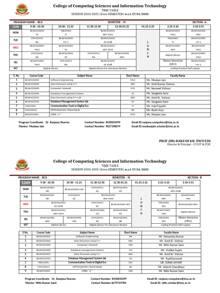 BCA 4th Sem (24-25) Even-4 | PDF | Systems Engineering | Information ...