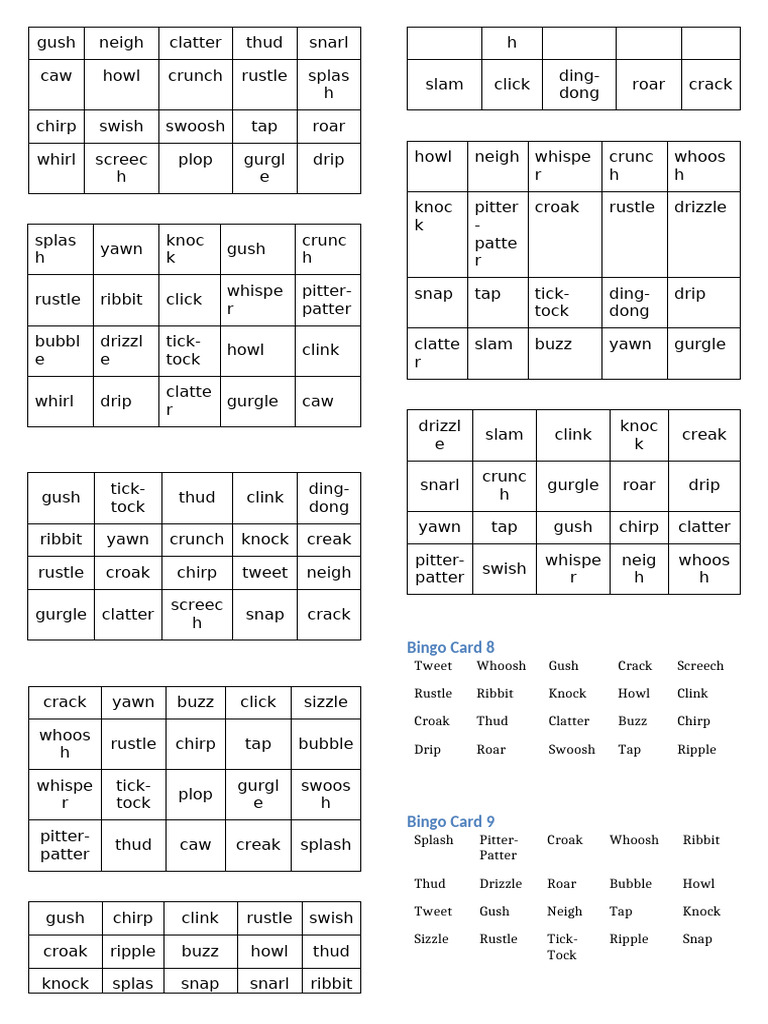 Grade 3 Bingo | PDF