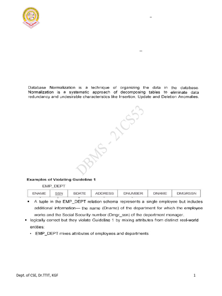 DBMS Module4 Questions With Answers | PDF | Data Model | Information ...