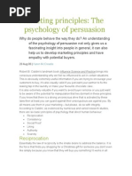 Cialdini's 6 Principles of Persuasion | PDF | Persuasion | Social ...