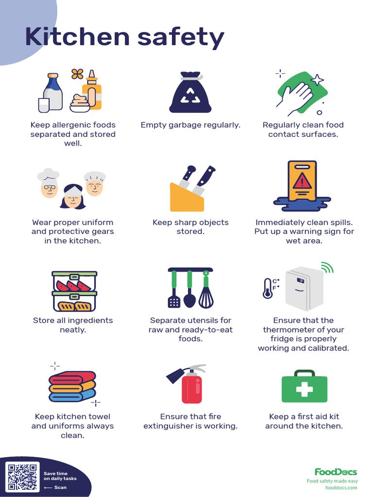 FoodDocs - Kitchen Safety Poster | PDF