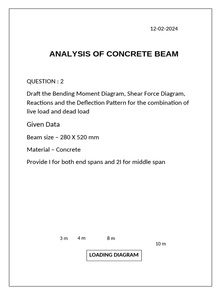 Concrete Beam Load Analysis Guide | PDF