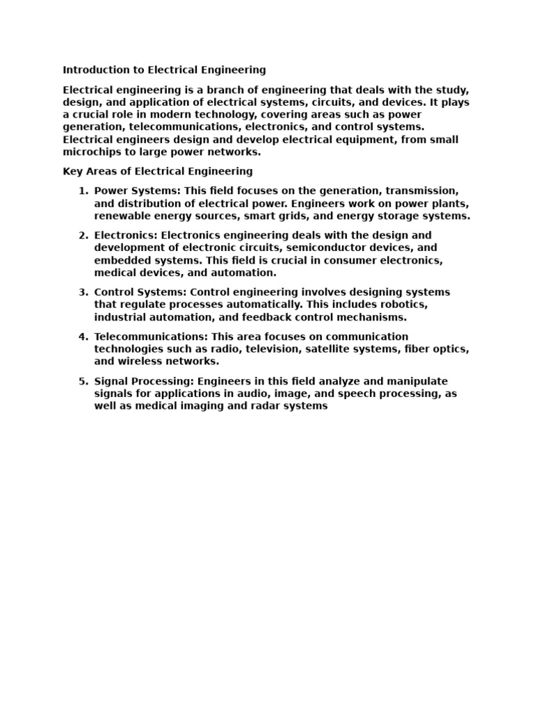 Electrical Eng | PDF